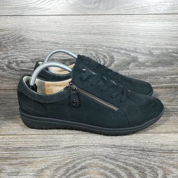 Hartjes | Shoes | Hartjes Xs Casual 2 Black Nubuck Leather Laceup ...